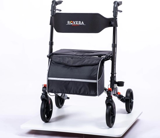 Rovera Mobility® DualFold Easy Rollator - Lichtgewicht en Dubbel ...