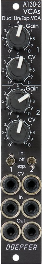 Doepfer A-130-2 Dual linear/exponential VCA Vintage Edition - VCA ...