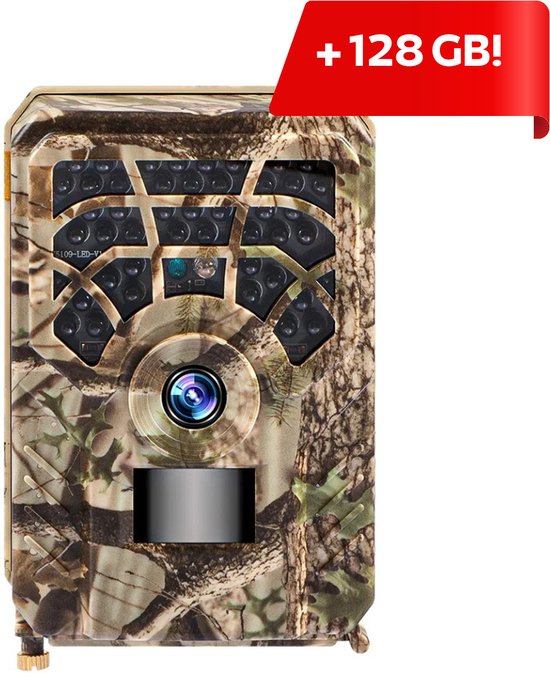 Thuys - Wildcamera met Nachtzicht 128GB - Wildcamera voor Buiten - Wildcamera met... | bol