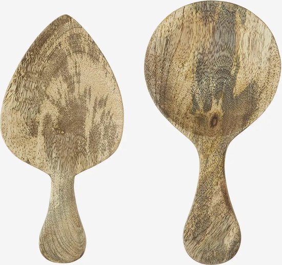 Madam Stoltz - Set Houten Opscheplepels - Klein - Mangohout ...