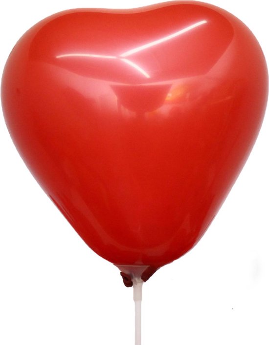 Ainy Hartjes Ballonen rood 100 stuks 20 cm - ideaal voor feest zoals ...