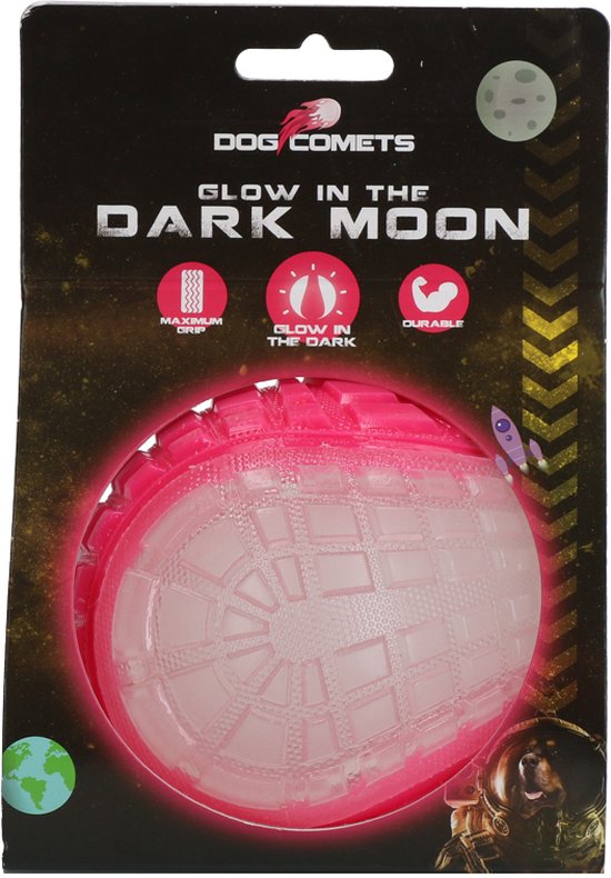 Dog Comets Glow in the Dark Moon Bal - 10 cm - Hondenspeelgoed - Op ...
