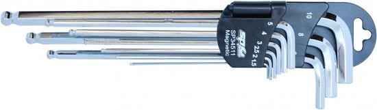 SLEUTELSET MAGNETISCH 9DELIG METRISCH KOGELDRAAIWERK HEX | bol