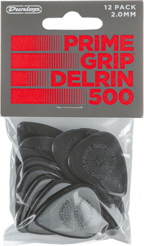 Jim Dunlop - Prime Grip - Plectrum - 2.00 mm - 12-pack | bol