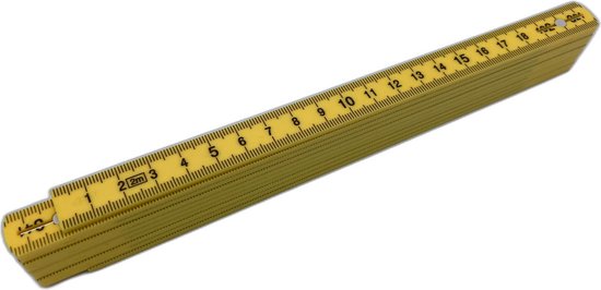 Duimstok - Vouwmeter - 2 meter - Kunststof - 10-delig - Centimeters ...