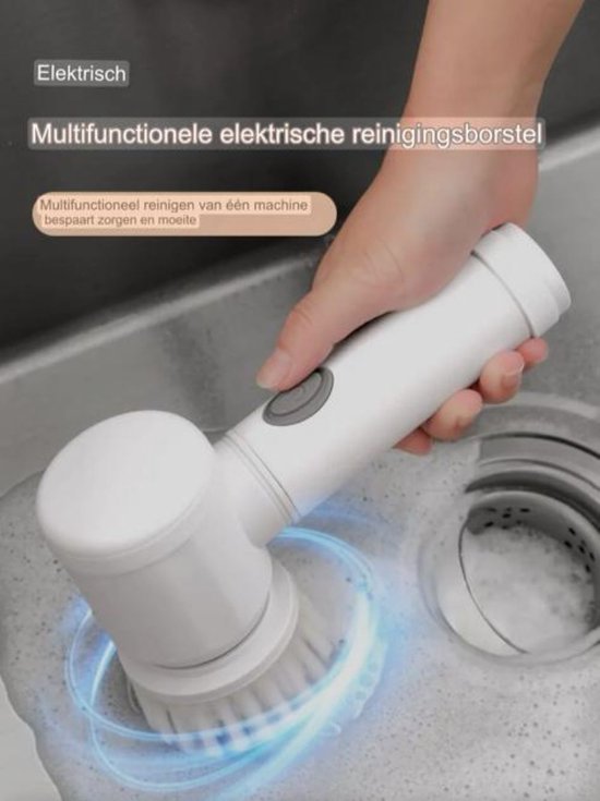 Elektrische Multifunctionele Schoonmaak - borstel - Wasborstel ...