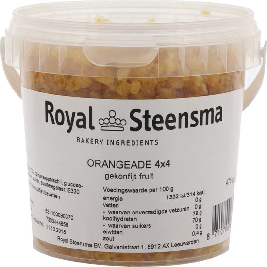 Royal Steensma Oranjeschil gekonfijt fruit 475 gram | bol