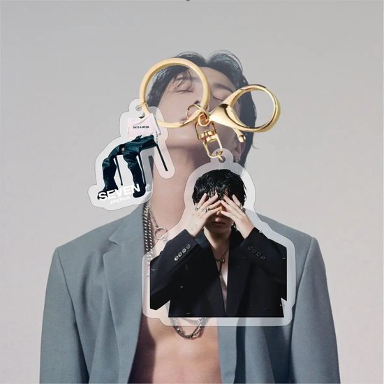 KPOP BTS Bangtan Boys JungKook Solo Seven JK Plastic Keyring Acrylic Keychain variant... | bol