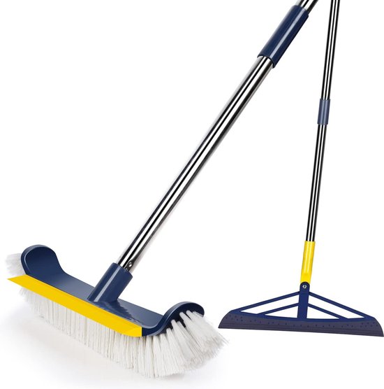 Schrobber met steel, vloerschrobber met een 120 cm lange handgreep ...
