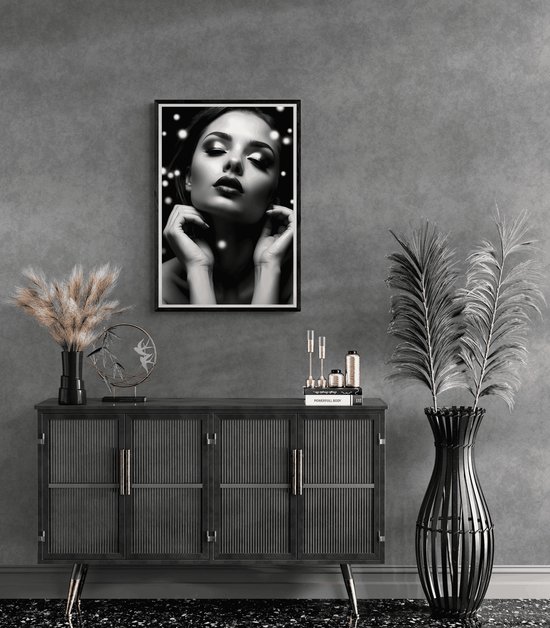 Vrouw Poster - Zwart Wit - Abstracte - Glans - posters - formaat ...