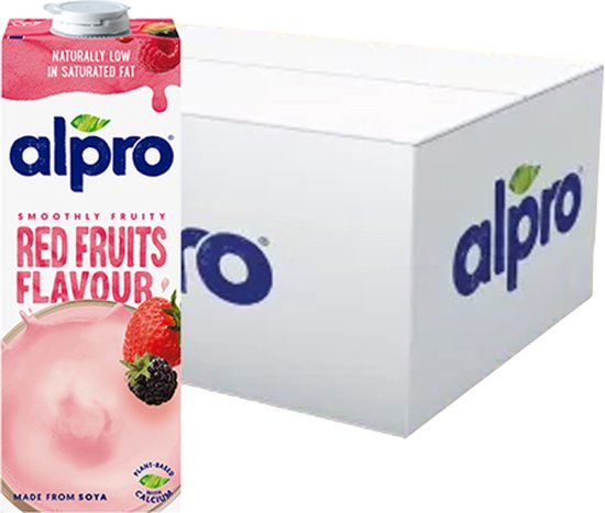 Alpro - Soja Drink Rode Vruchten - 4x 1ltr | bol