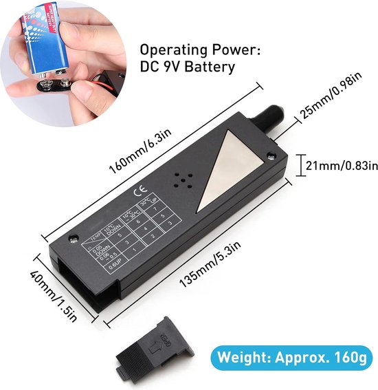 Diamant tester - Hoge nauwkeurigheid - Met LED - Draagbaar - Diamond ...