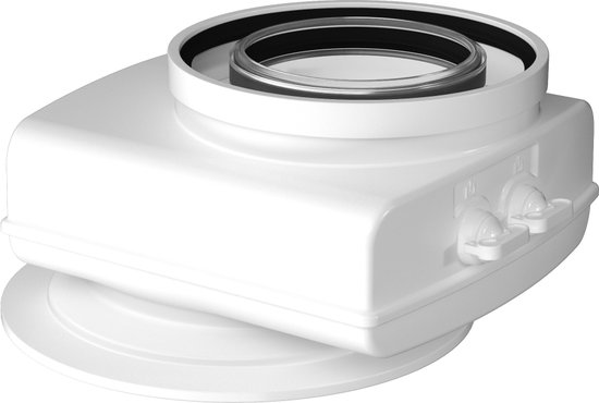 Nefit concentrische RGA adapter 80/125mm wit | bol