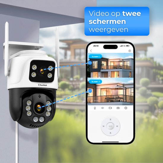 PuroTech Beveiligingscamera Ultra - Buiten Camera Met Nachtzicht - Outdoorcamera met... | bol