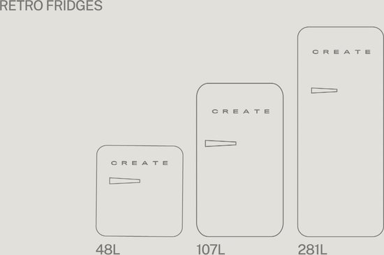 Create Retro Koelkast met vriezer - 246L - Groen - FRIDGE STYLANCE TOP ...