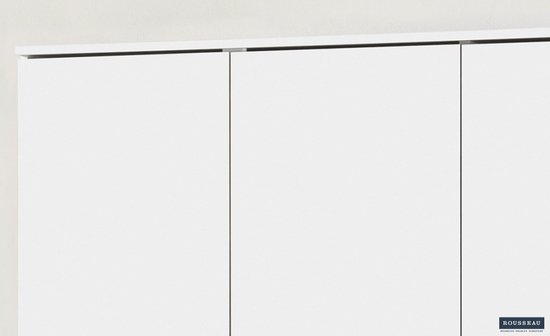 Opbergkast 'Ray' 3 deuren en 4 legplanken Wit, Spaanderplaat en decor | bol