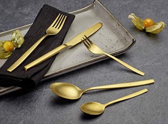 Bestekset 6 Persoons - Bestek Set - Bestekset Goud - Goud | bol