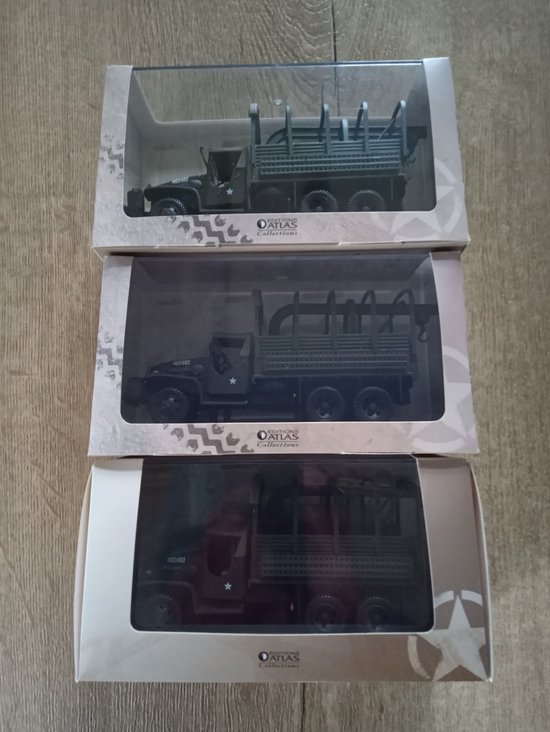 GMC CCKW 353 Recovery Truck 1:43 Legervoertuig 3 Stuks Editions Atlas ...