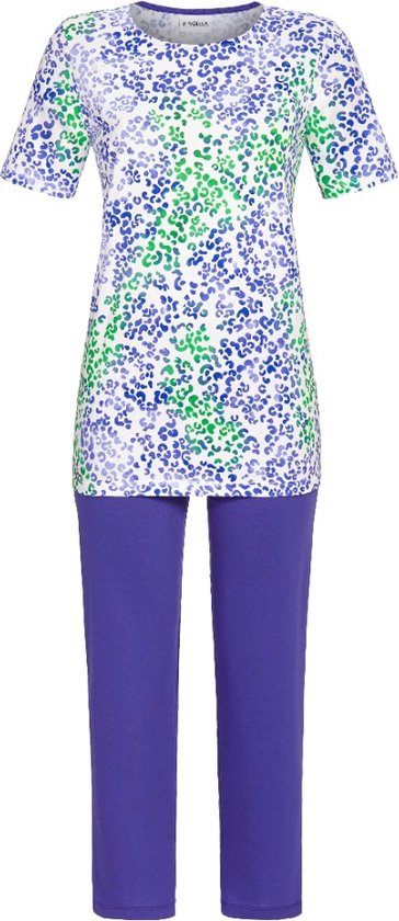Ringella pyjama blauwe panterprint - Blauw - Maat - 46 | bol