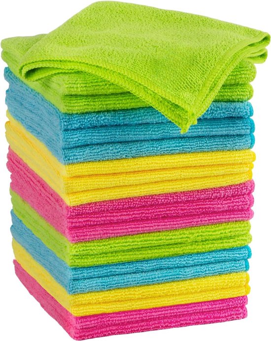Microvezeldoekjes - Hygiënisch & Herbruikbaar: 20 Microvezeldoeken voor ...