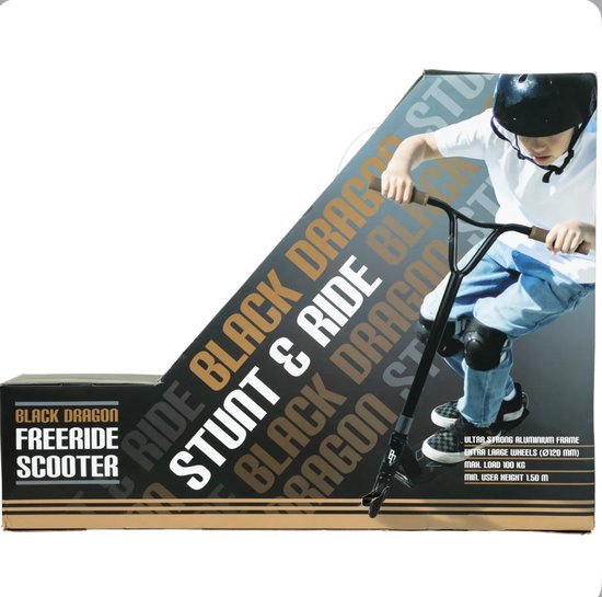 Black Dragon XXL Stuntstep - ABEC 7 - 120MM Wielen - Limited Edition ...