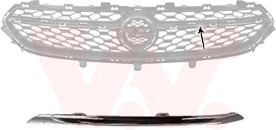 LIJST VOOR GRILL VOOR OPEL CORSA F 2019- 9830283280 | bol