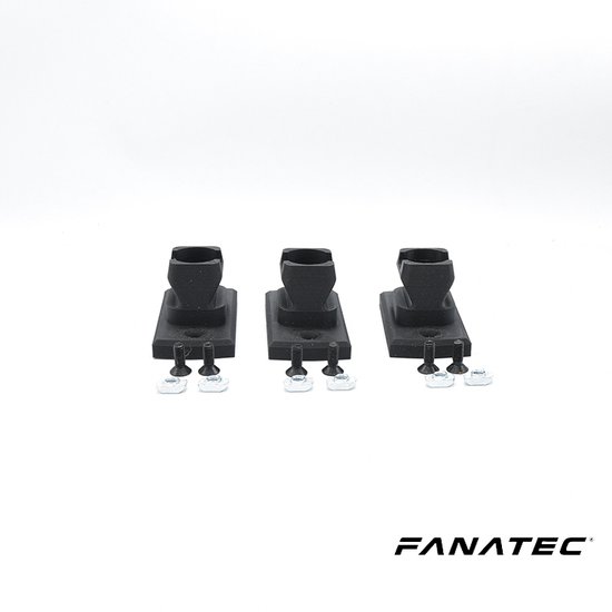 3-Pack Fanatec QR2 Wheel Mount for Sim Rig - Black | bol