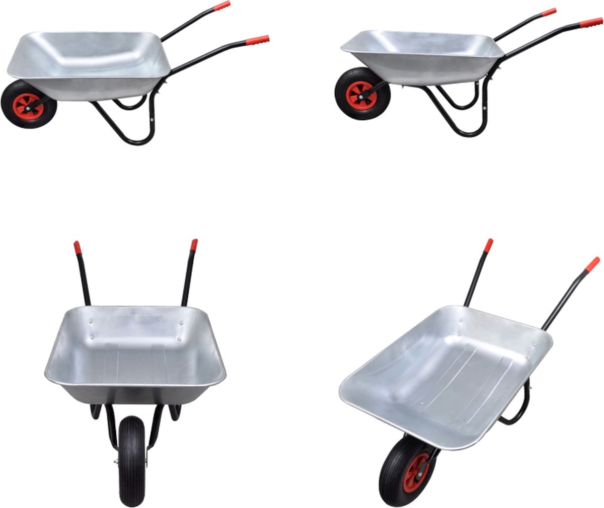 vidaXL Brouette 80 litres Roue simple - Brouette - Brouettes - Brouette ...