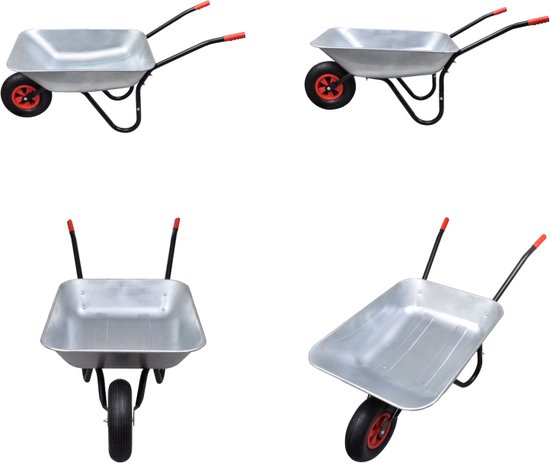 vidaXL Brouette 80 litres Roue simple - Brouette - Brouettes - Brouette ...