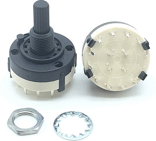 ROTARY SWITCH 4 POLE 3 POSITION RS26 | bol