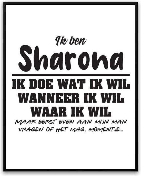 Sharona- Partner toestemming vragen Fotolijst met glas 30 x 40 cm ...