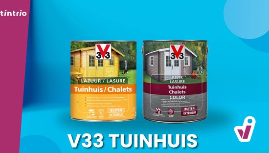 V33 Tuinhuis Color - Bizon - 0,75 l - 12 m²/l | bol
