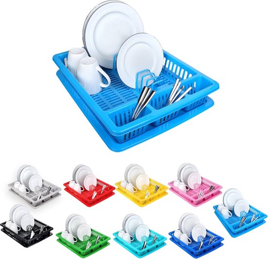 afdruiprek met bakje in 10 kleuren ca. 46 x 37 x 8 cm Afdruiprek ...