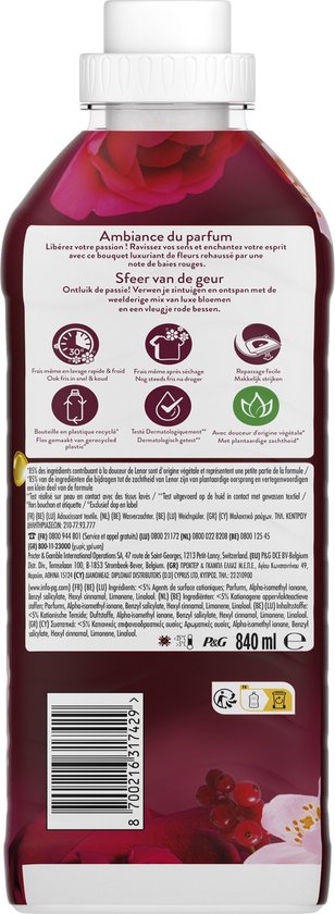 Lenor Wasverzachter - Jasmijn & Rose de Mai - 12 x 40 Wasbeurten ...