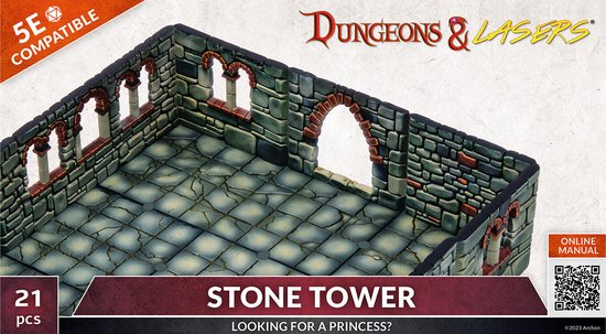 Dungeons and Lasers - STONE TOWER - RPG Terrein - Roleplaying Games ...
