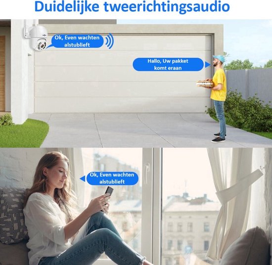 Buitencamera Wifi met App - Beveiligingscamera met Nachtzicht - IP Camera Draadloos -... | bol