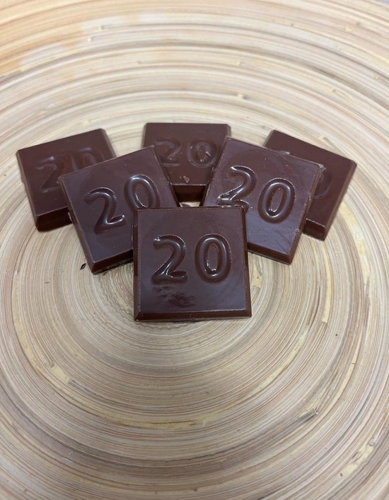 Chocolade cijfer / getal 20 | Verjaardag | Jubileum | Chocola cadeau ...