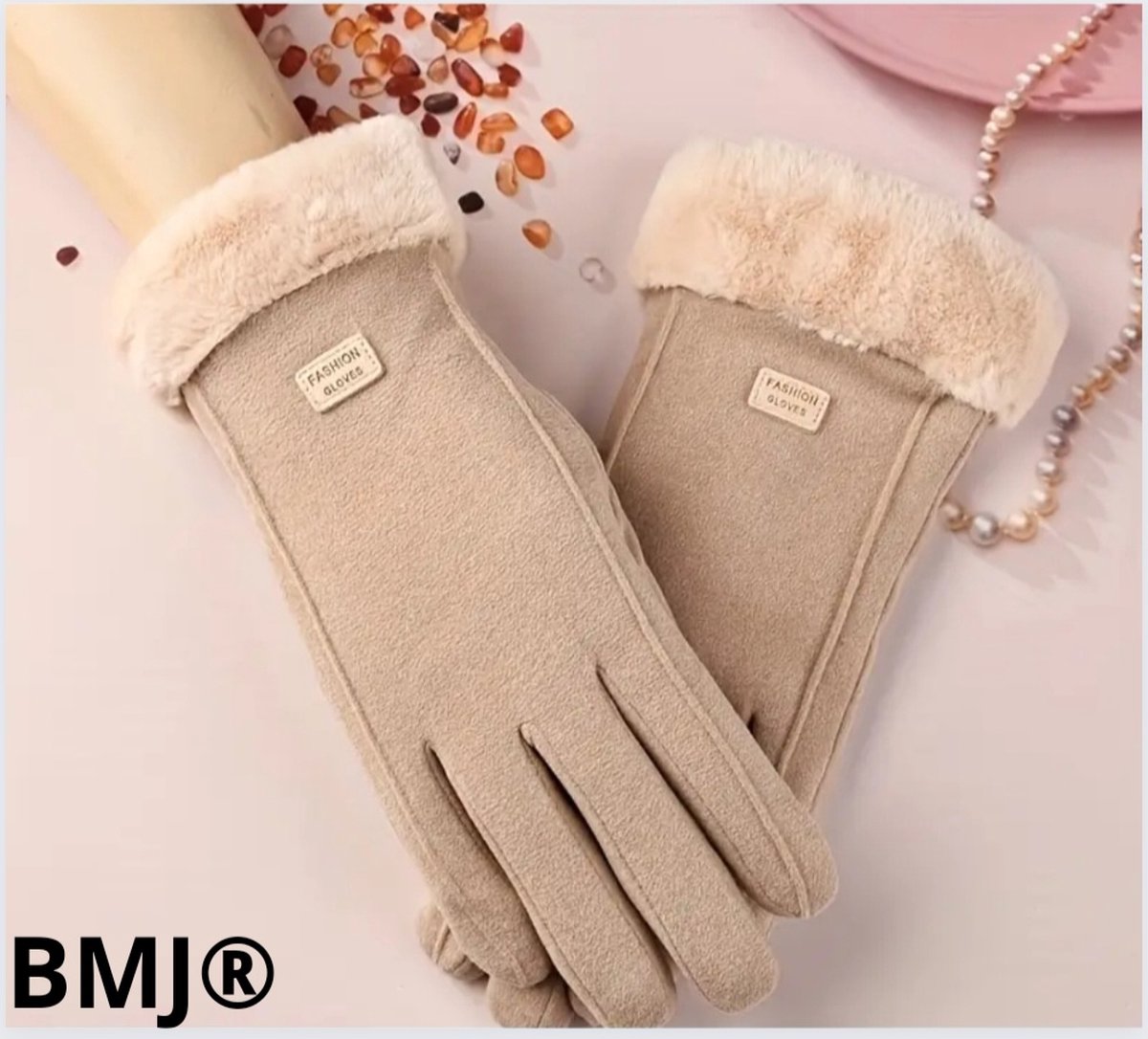 BMJ® Touchscreen Handschoenen Winter Dames - Suède Pluche - Warme ...