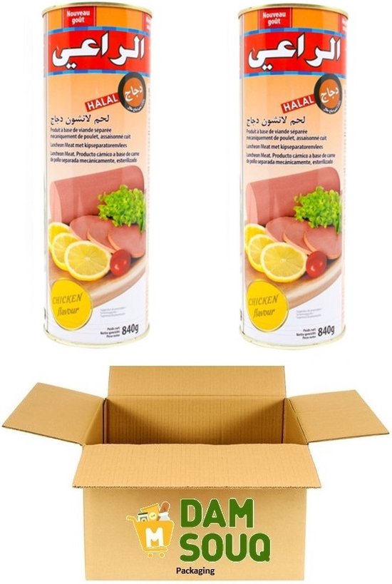 Multipak Al Raii Ingeblikt Vlees (Luncheon Meat) Kip (2x 840 Gram ...