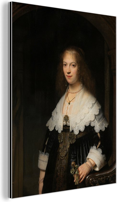 Wanddecoratie Metaal - Aluminium Schilderij Industrieel - Portret van ...