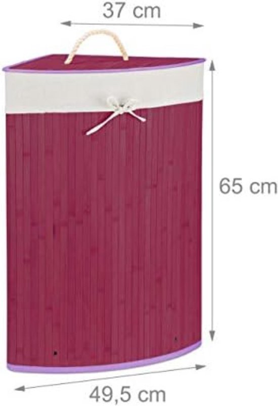 Wasmand Riet - Wasmand Riet Met Deksel - Wasmand Bamboe - Paars | bol