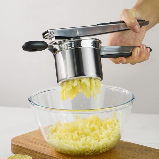 Aardappelpers, verdikt roestvrij staal, aardappelpersen met 3 schijven ...