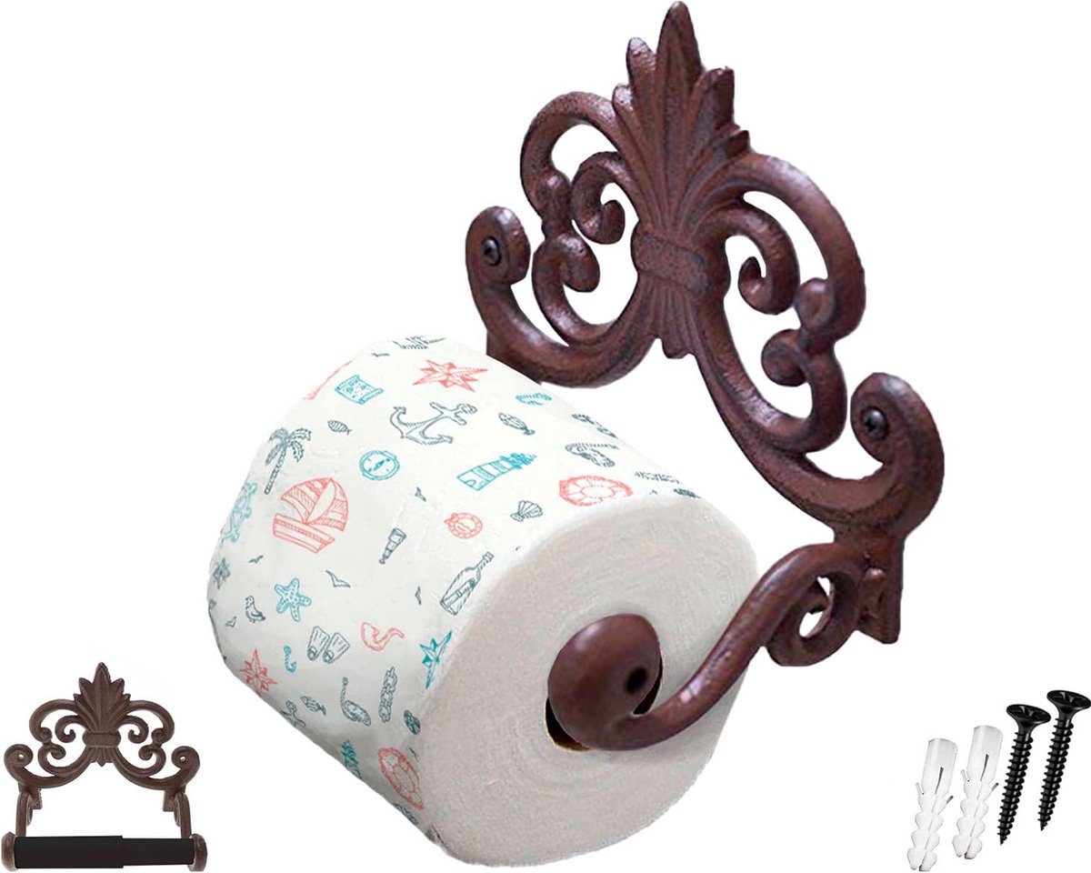 Gietijzeren Toilet Paper Roll Holder - Gietijzeren Wandhouder Cast Iron ...
