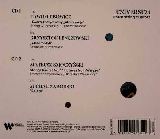 Atom String Quartet: Universum [CD], Atom String Quartet | Muziek | bol