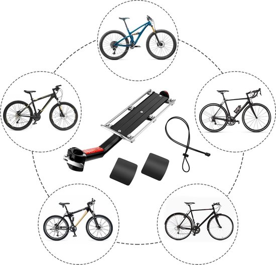 Fietsbagagedrager mountainbike aluminiumlegering bagagedrager ...