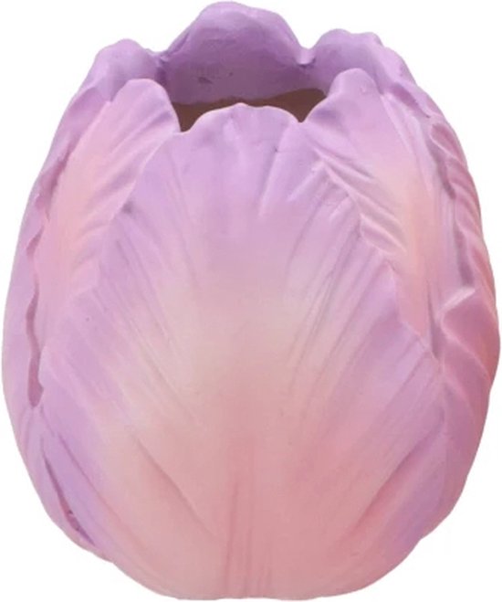 mooie grote vaas in de vorm van een tulpen kop 21 X 21 X 24 CM in de ...