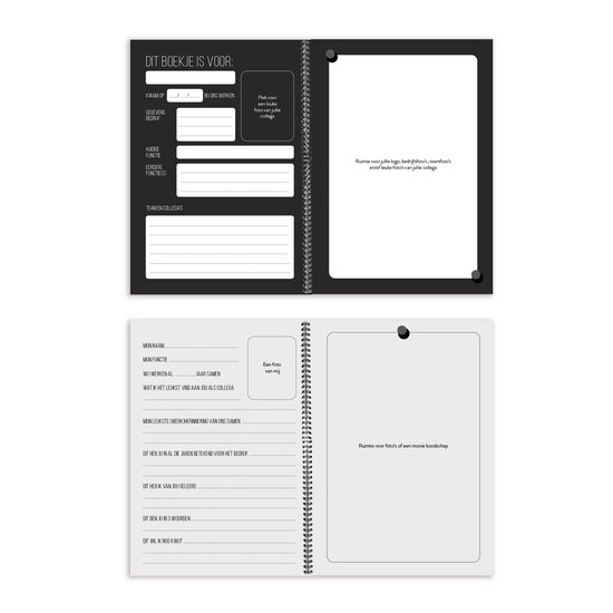 Jubileumboekje | Zoveel jaar in vaste dienst | A5 | zwartwit | Studio ...