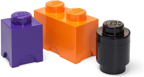 Lego - Opbergbox Brick Set van 3 Stuks Halloween Editie - Kunststof ...