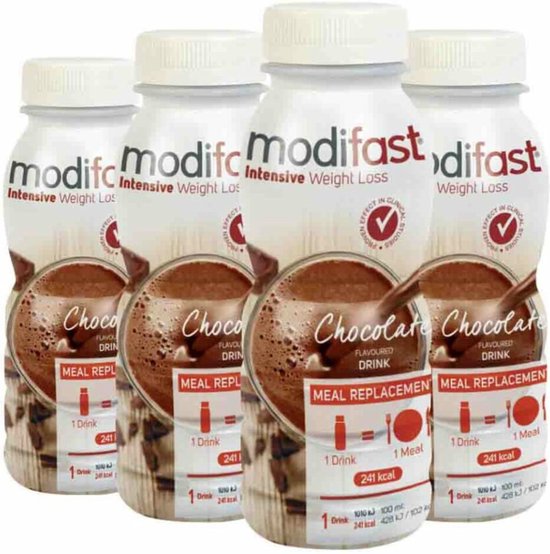 4x Modifast Intensive Drink Chocolade 236 ml | bol