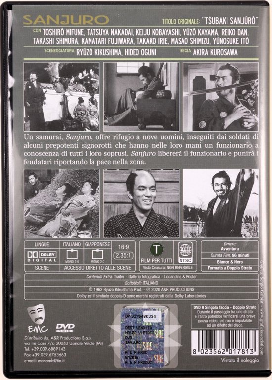 Tsubaki Sanjûrô [DVD] (Dvd), Tatsuya Nakadai | Dvd's | bol